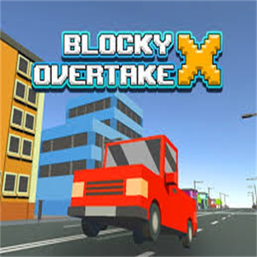 Blocky Overtake X - Chill Guy Clicker Game